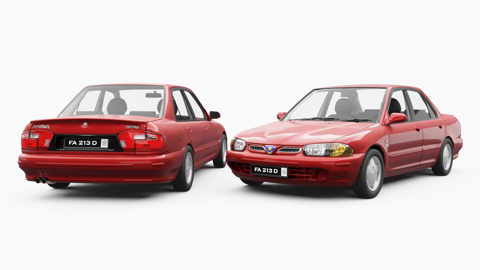Proton Wira 3D model | CGTrader
