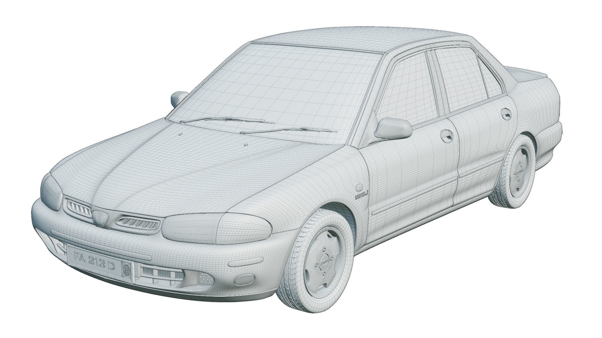Proton Wira 3D model | CGTrader