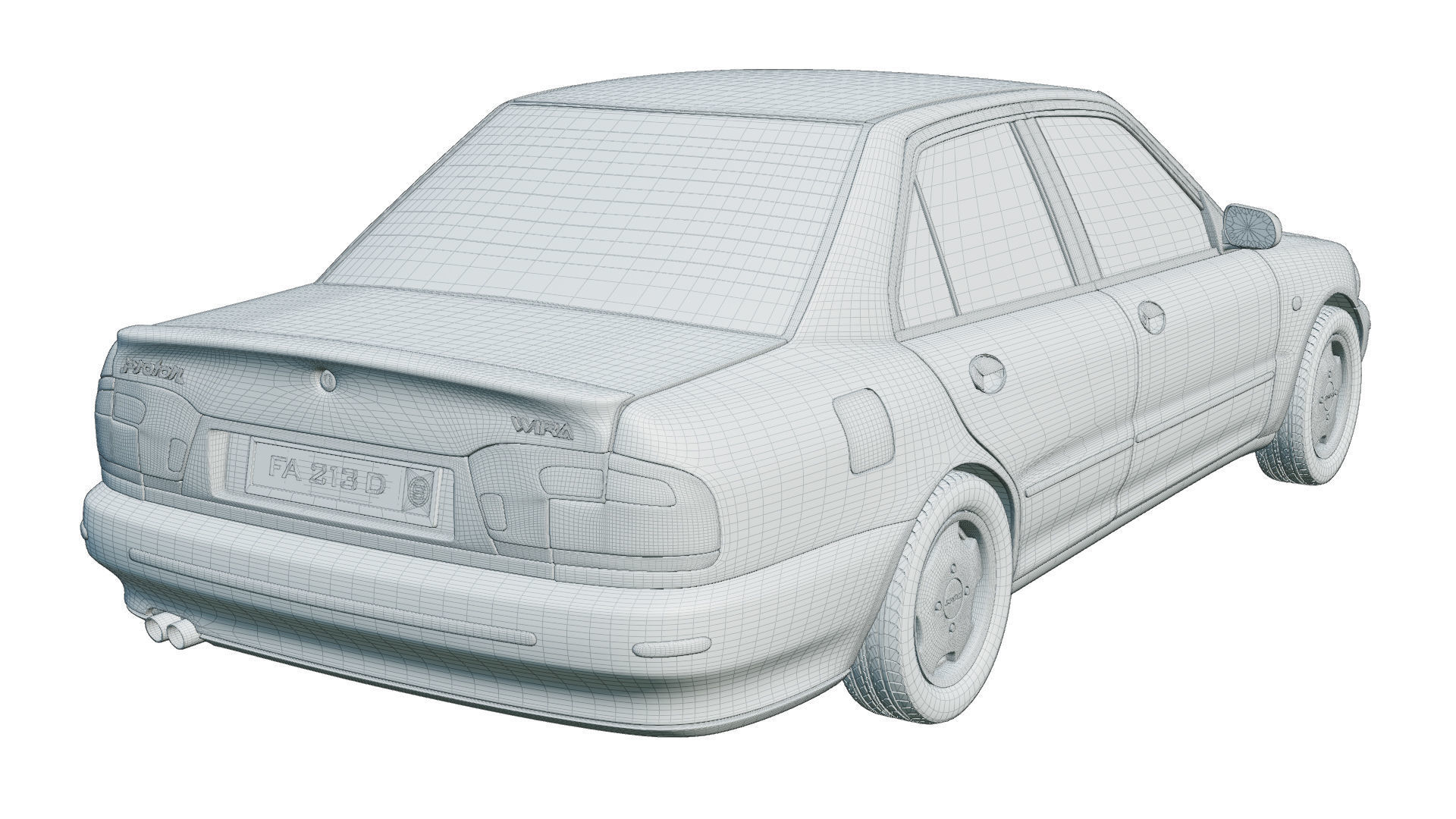 Proton Wira 3D model | CGTrader