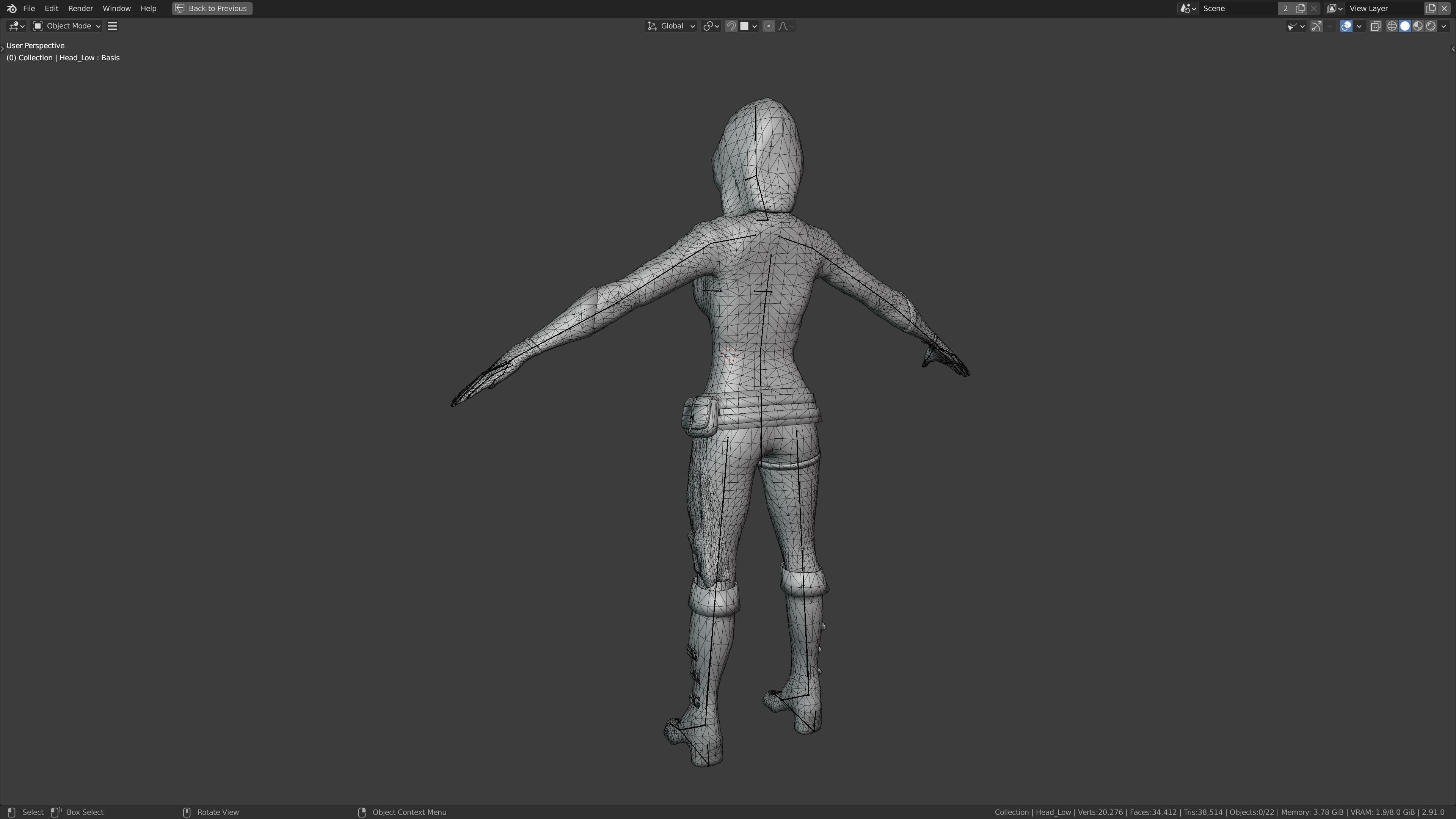 3D model Stylized Female Thief VR / AR / low-poly | CGTrader