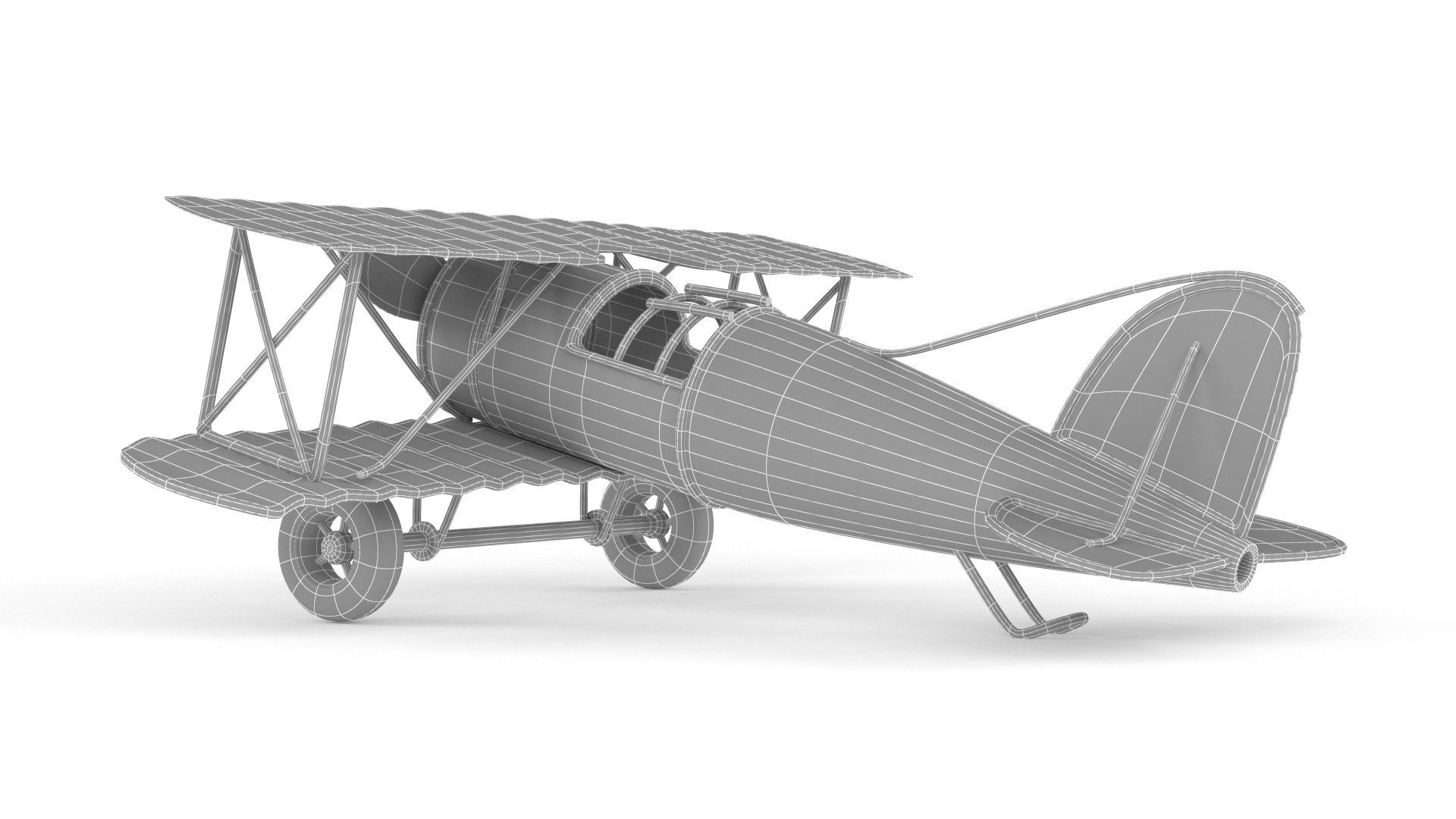 Vintage Retro Iron Aircraft Handicraft 3D model | CGTrader