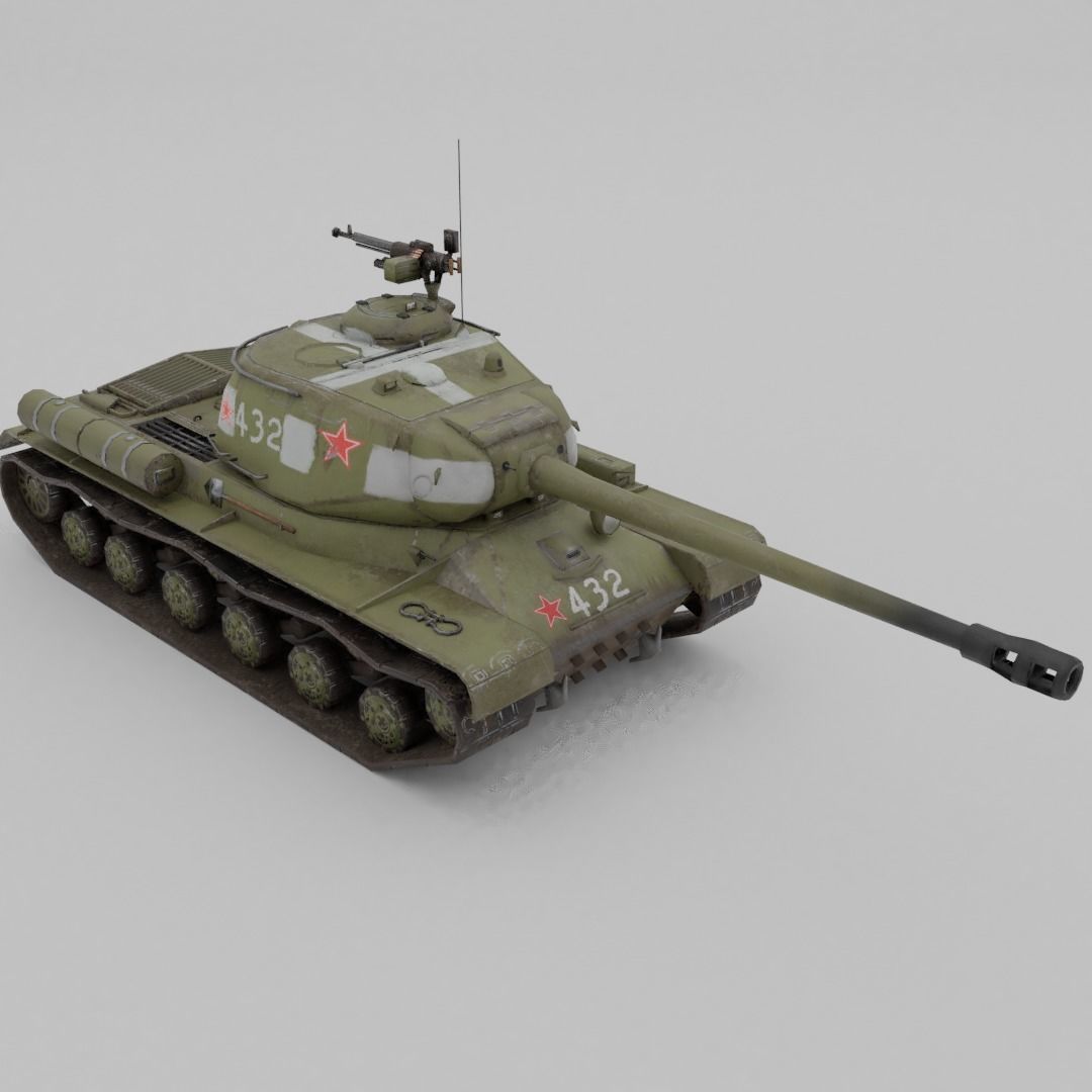 3D model IS-2 Mod 1944 Heavy tank VR / AR / low-poly | CGTrader