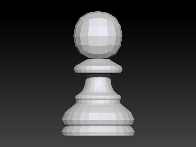 Chess Piece - Pawn 3D model 3D printable | CGTrader