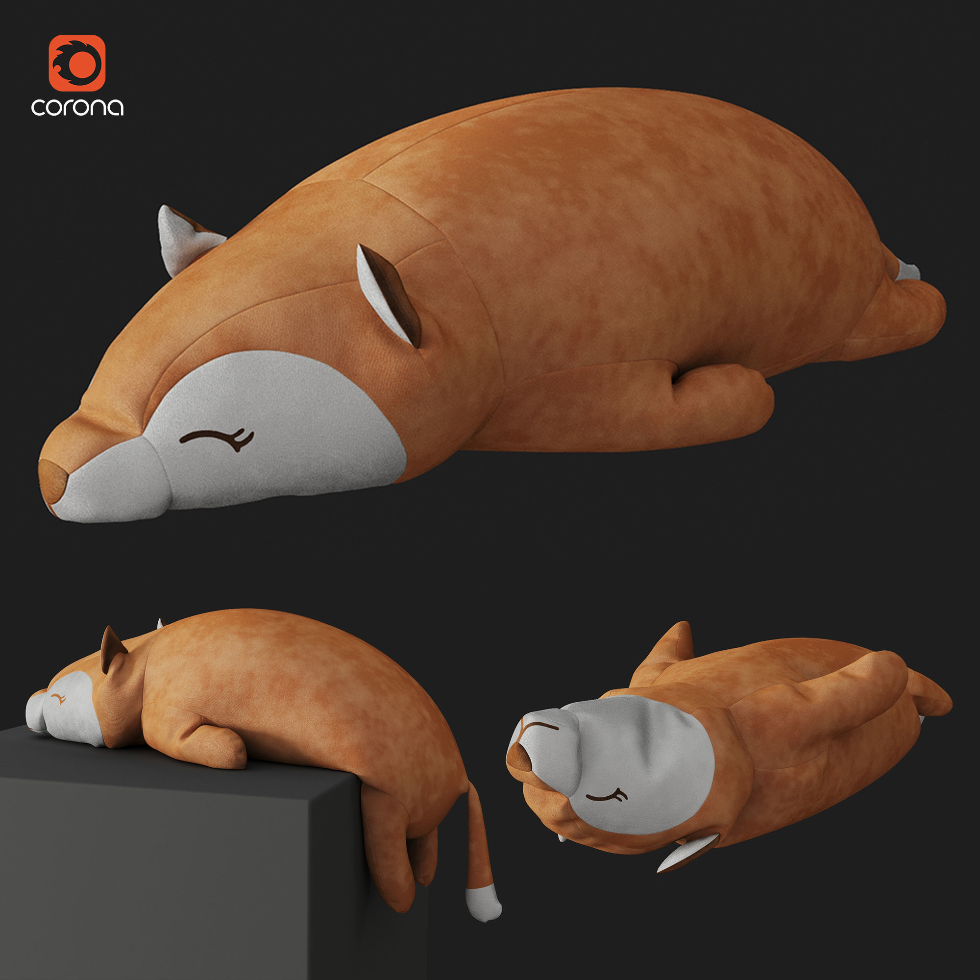 Plush Fox Miniso 3D model | CGTrader
