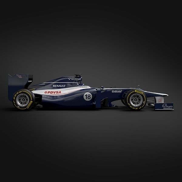 F1 2012 Williams FW34 3D model | CGTrader