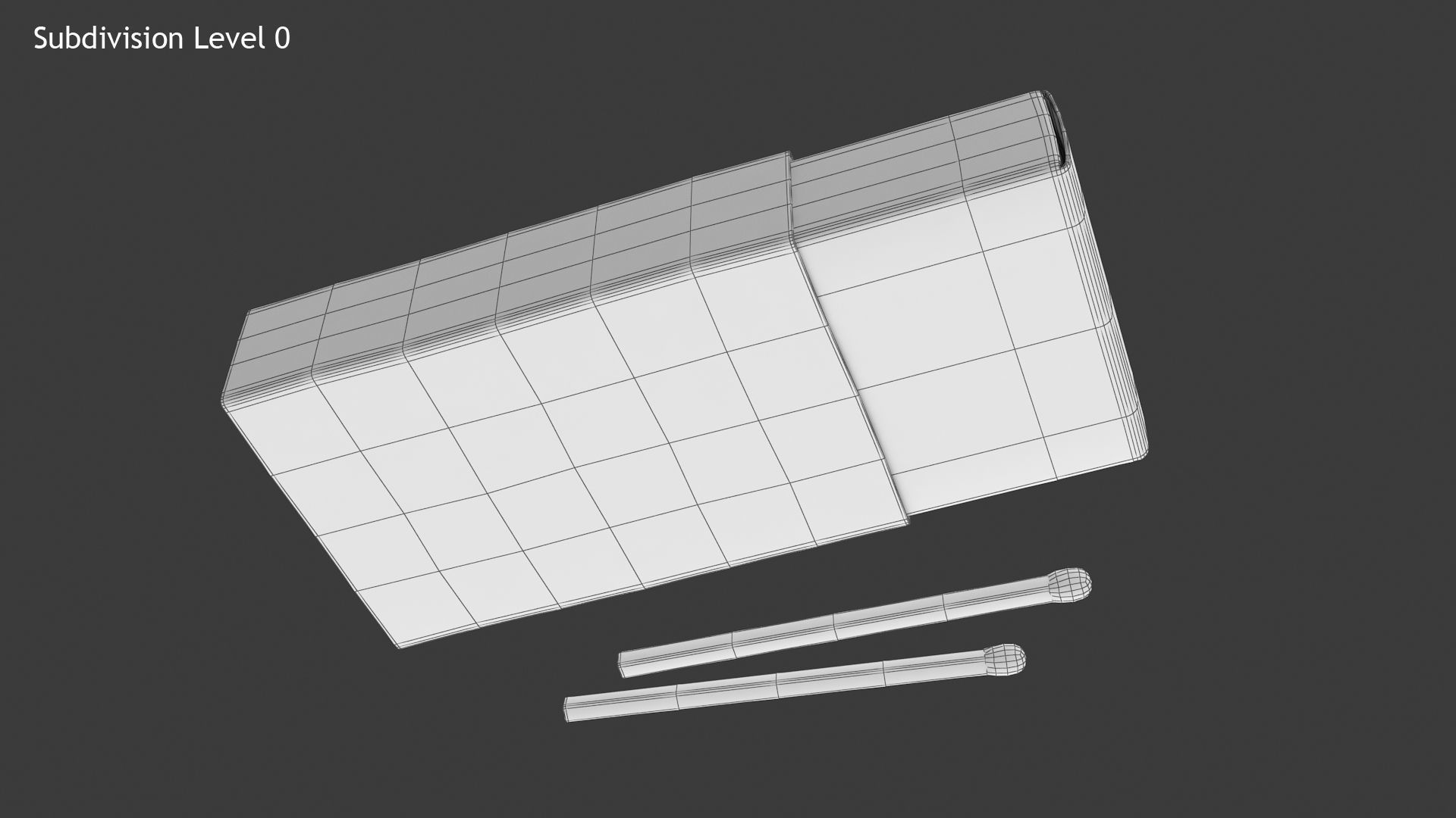 3D model Matchbox matches in box VR / AR / low-poly | CGTrader