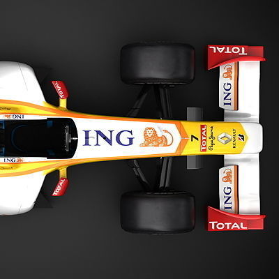 F1 2009 ING Renault R29 3D model | CGTrader
