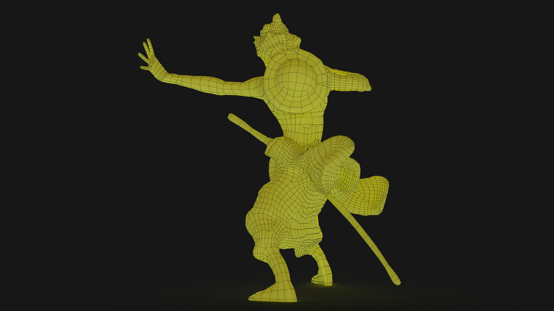 Luffy Figure free VR / AR / low-poly 3D model | CGTrader