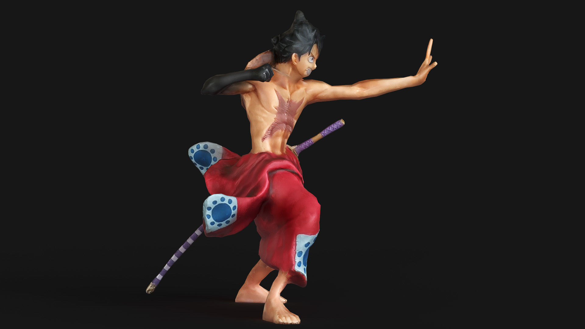 Luffy Figure free VR / AR / low-poly 3D model | CGTrader