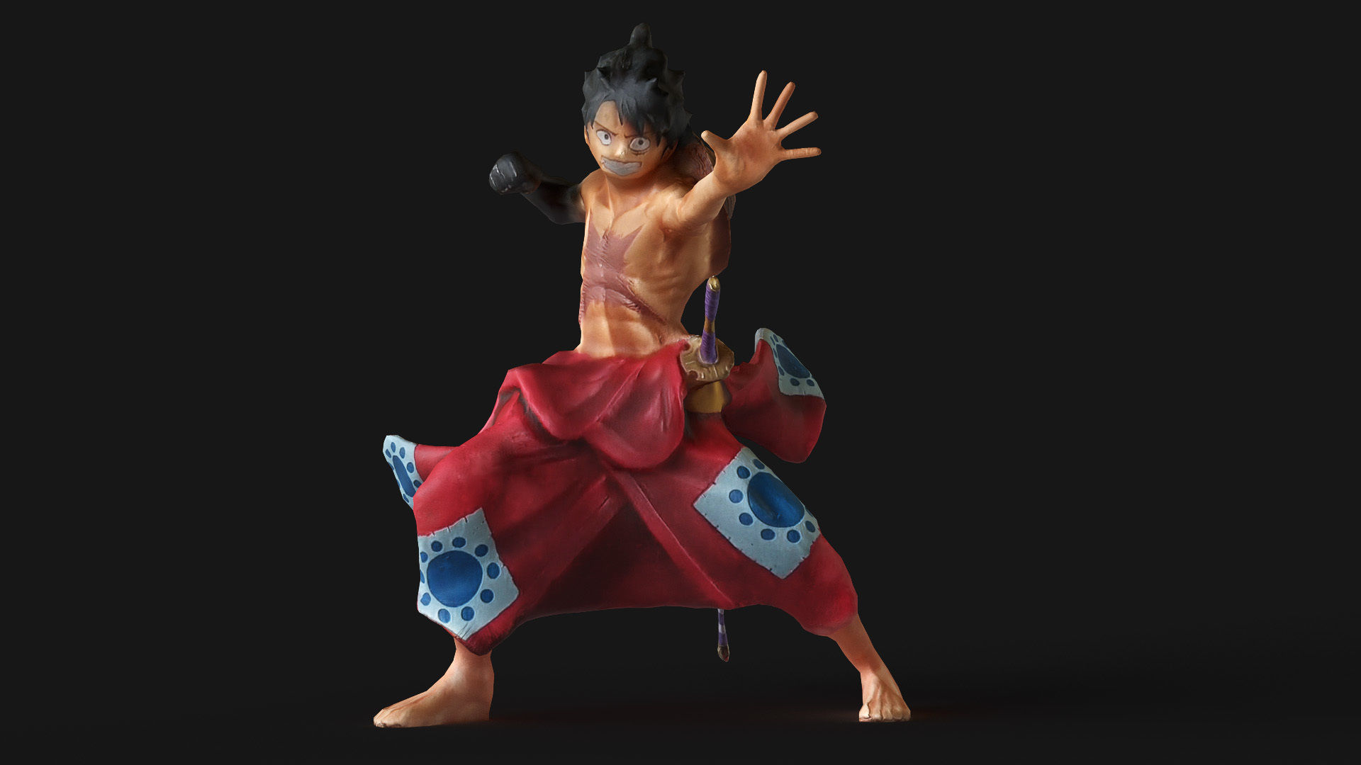 Luffy Figure free VR / AR / low-poly 3D model | CGTrader