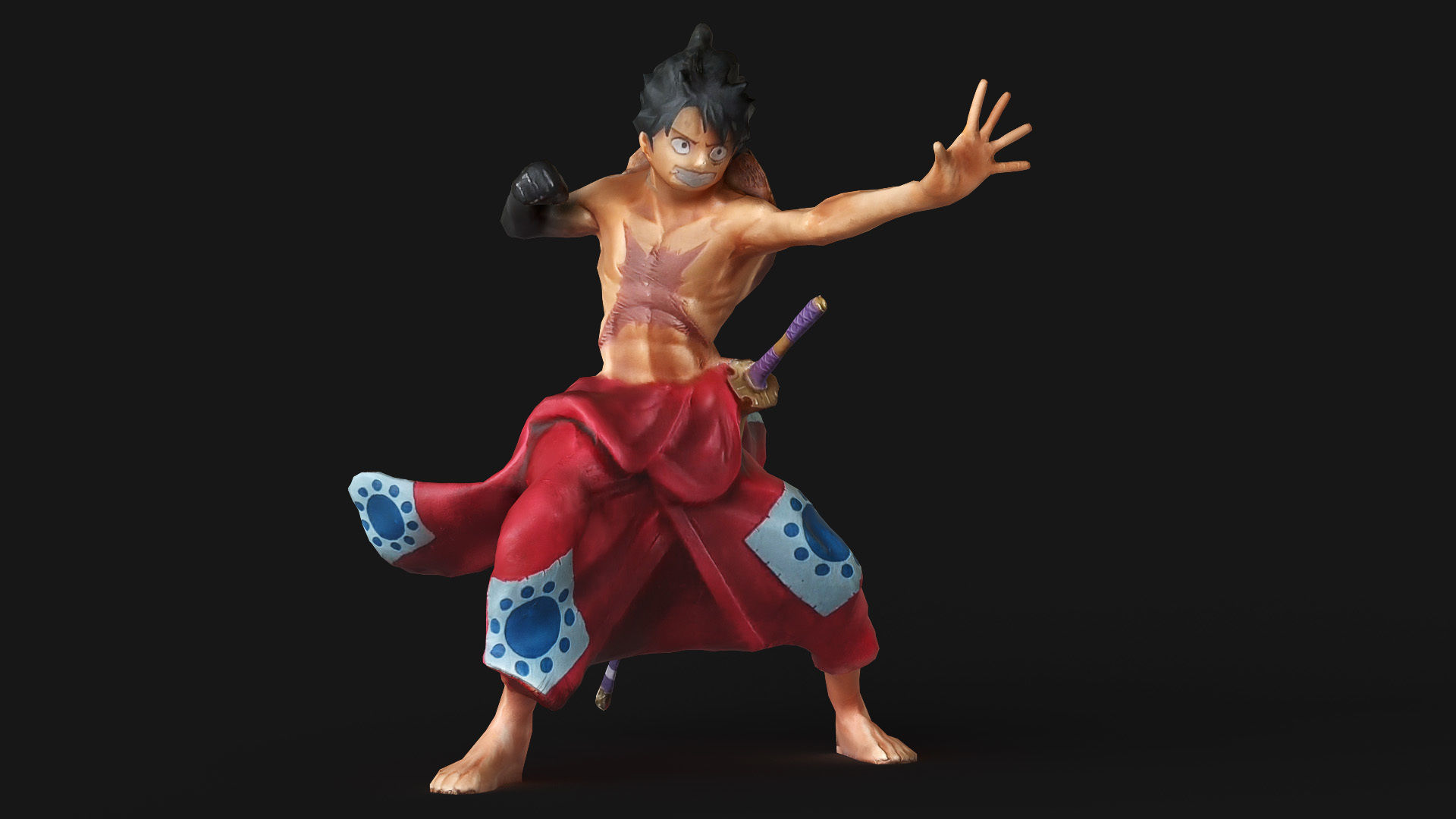 Luffy Figure free VR / AR / low-poly 3D model | CGTrader
