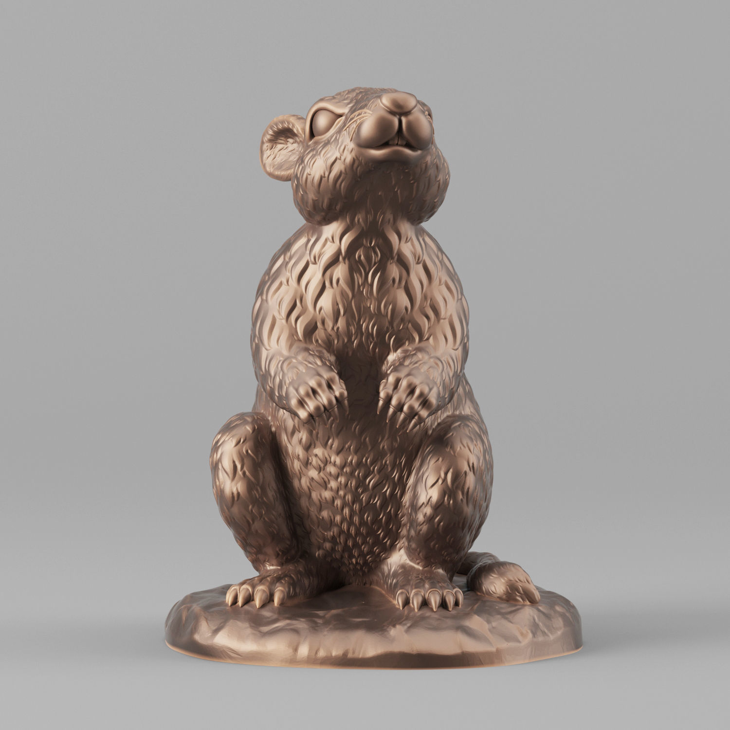 Mouse bronze statue of rodent 3D model 3D printable | CGTrader