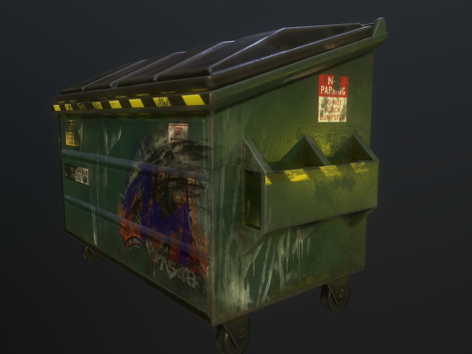 3D model Dumpster prop pbr VR / AR / low-poly | CGTrader