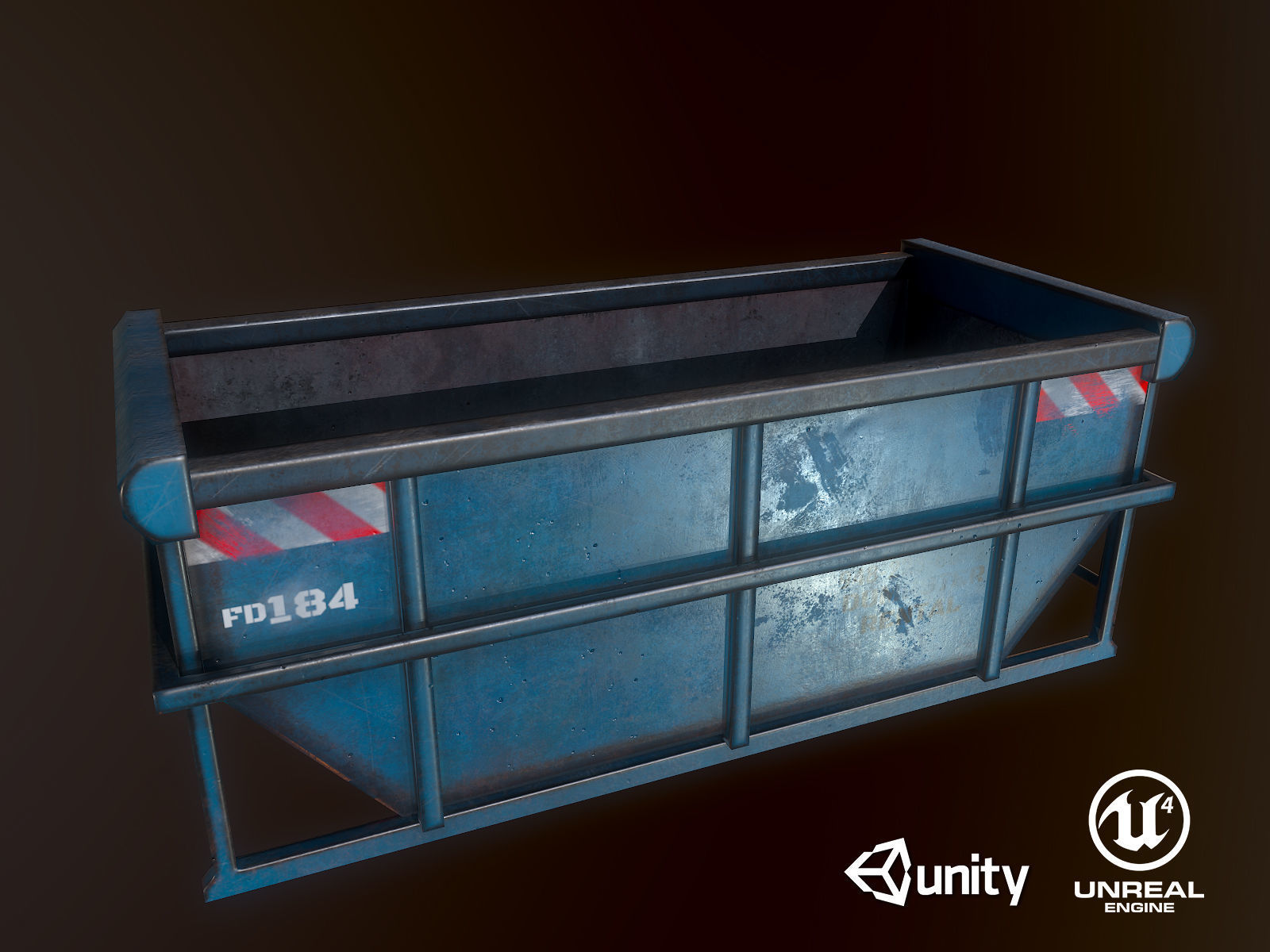 3D model Dumpster prop pbr VR / AR / low-poly | CGTrader