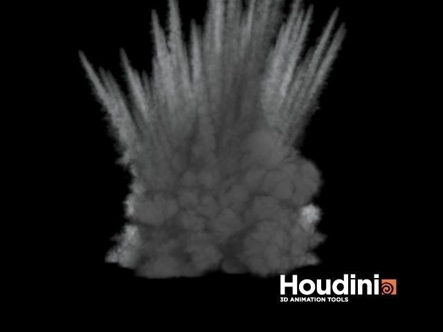3D model Houdini - Shrapnel Explosion VR / AR / low-poly rigged ...