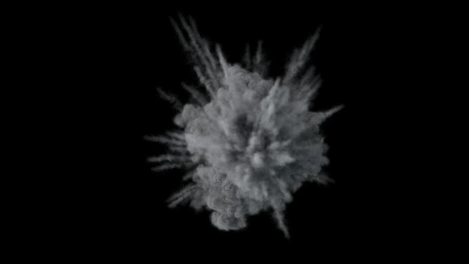 3D model Houdini - Shrapnel Explosion VR / AR / low-poly rigged ...