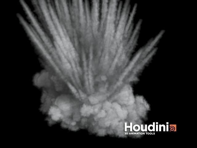 3D model Houdini - Shrapnel Explosion VR / AR / low-poly rigged ...