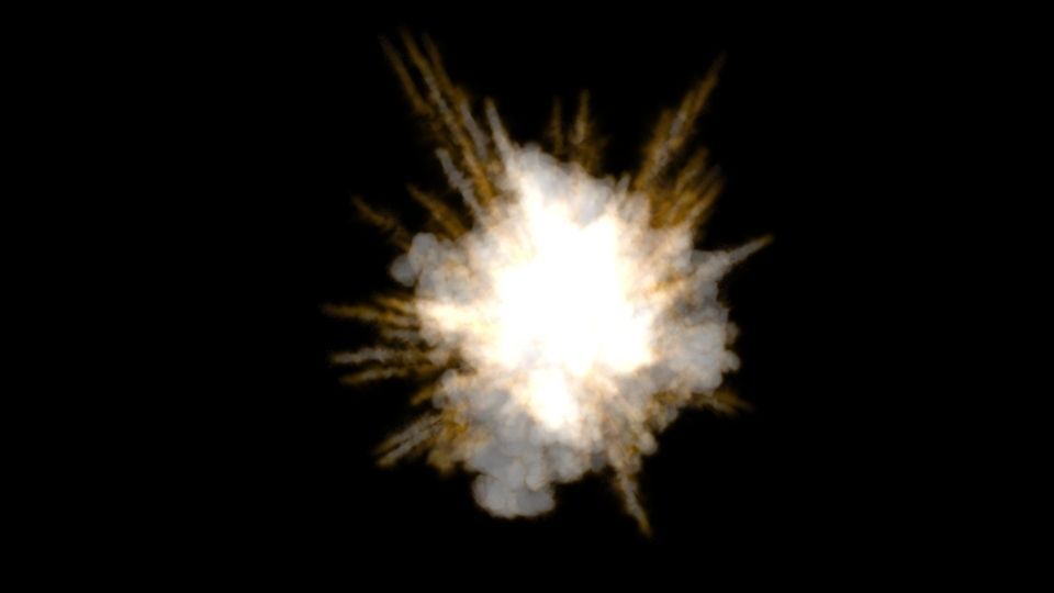 3D model Houdini - Shrapnel Explosion VR / AR / low-poly rigged ...
