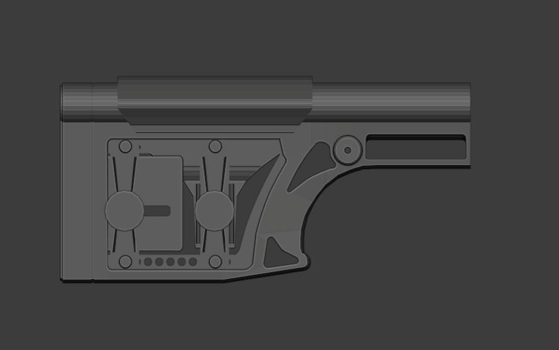 LUTH-AR MBA-1 Buttstock 3D model | CGTrader