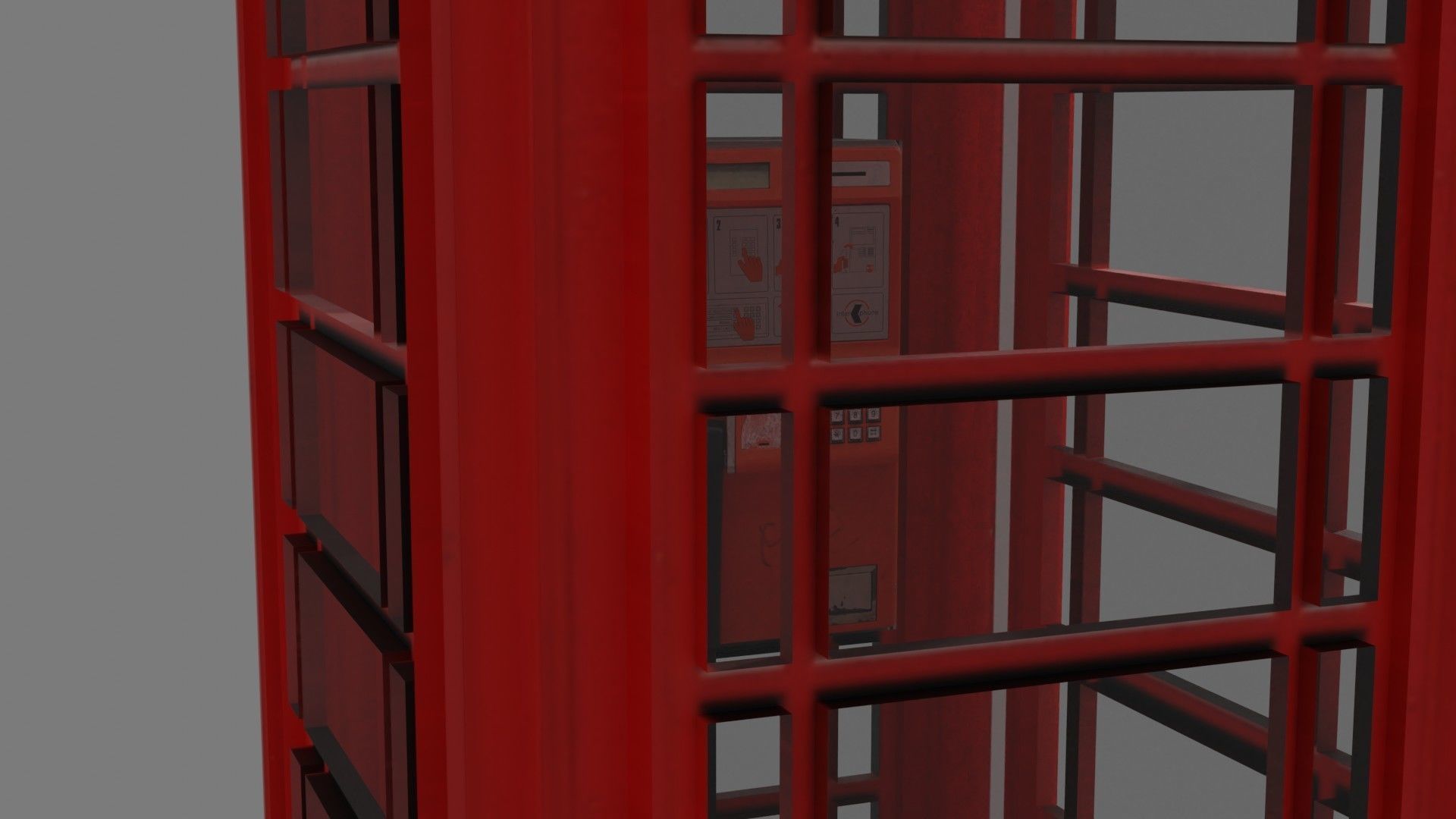 Telephone Booth 3d Model With Textures 3D model | CGTrader