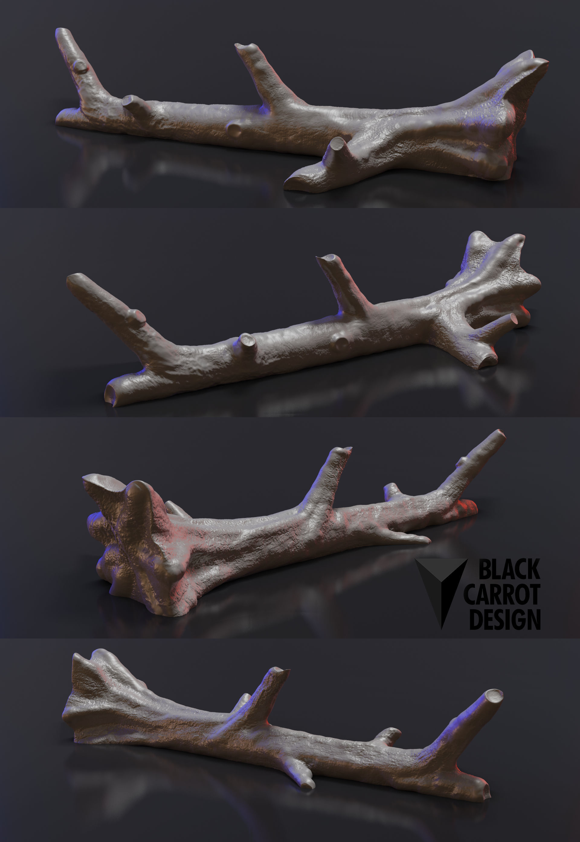 Fallen Tree - scatter terrain 3D model 3D printable | CGTrader