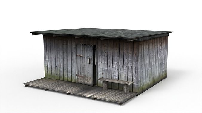 3D model Old wooden barn VR / AR / low-poly | CGTrader