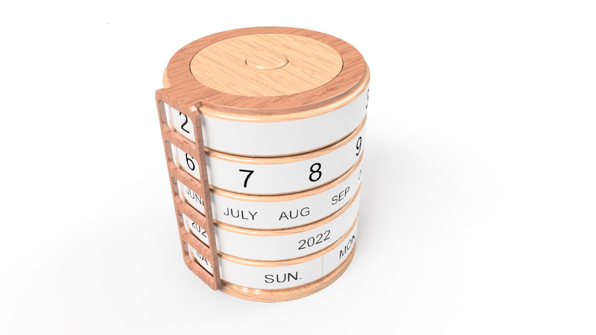 CALENDAR wooden 3D model 3D printable | CGTrader