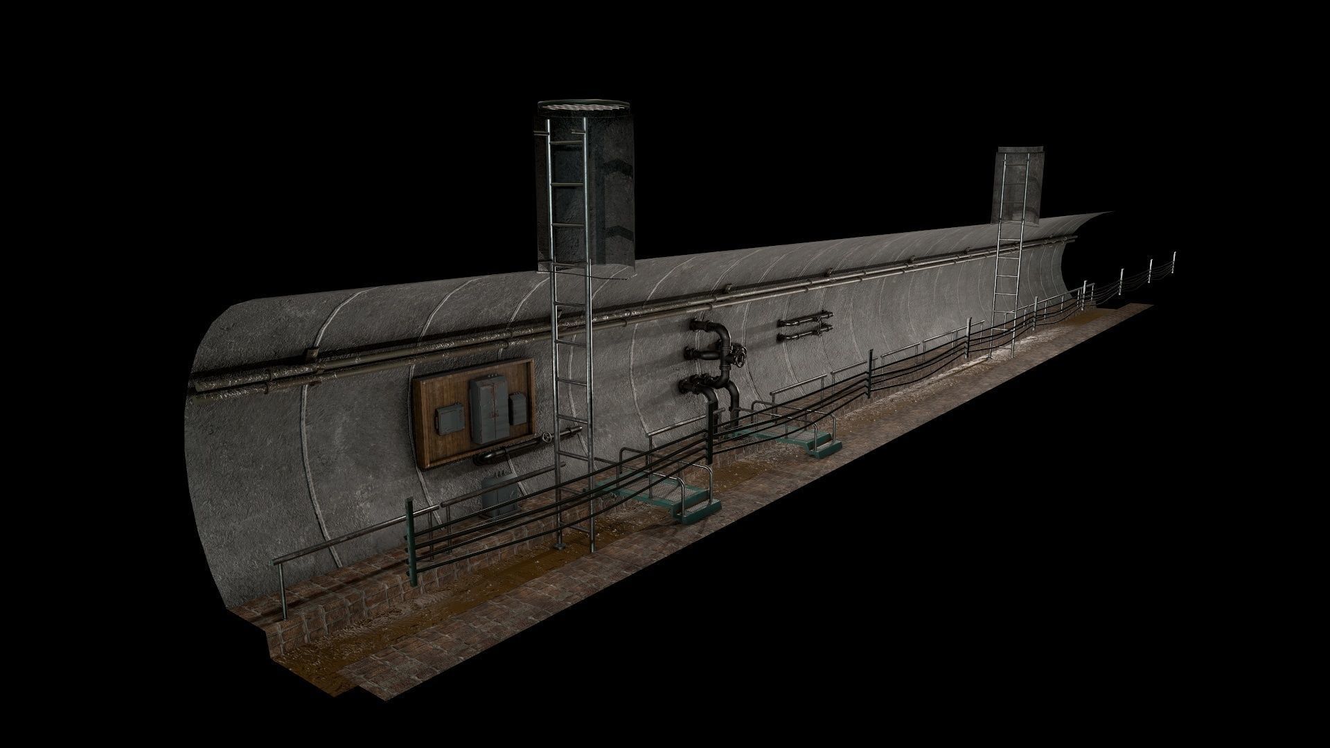 3D model Modular Sewers PBR VR / AR / low-poly | CGTrader
