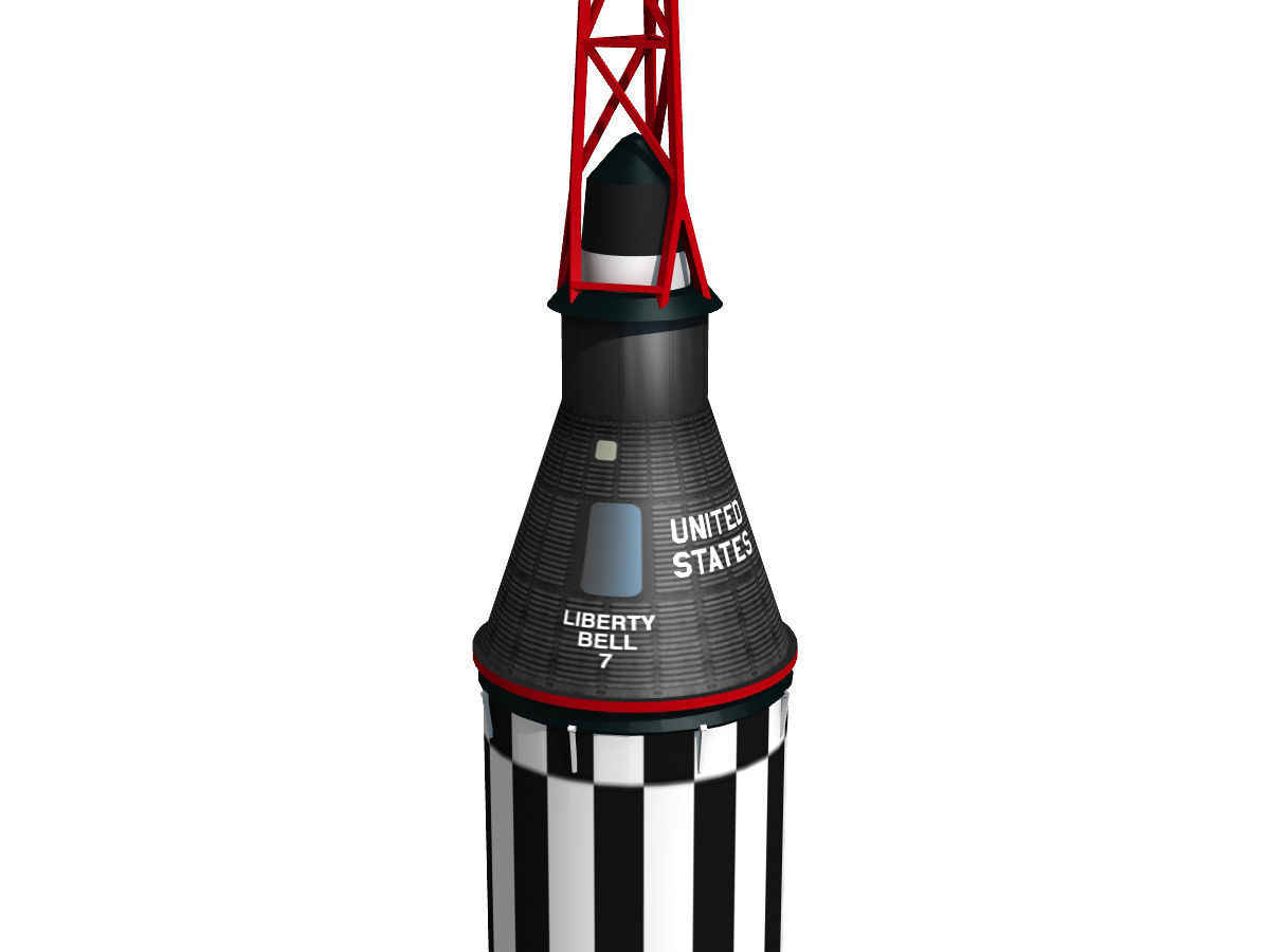 Mercury Redstone 3D model | CGTrader