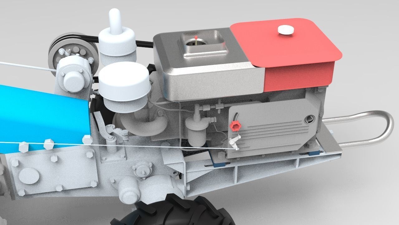 3D Design Model of Garden Tractor 3D model | CGTrader