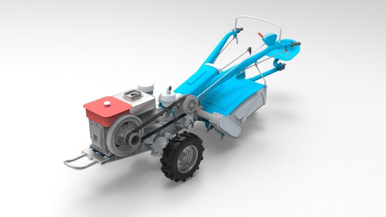 3D Design Model of Garden Tractor 3D model | CGTrader