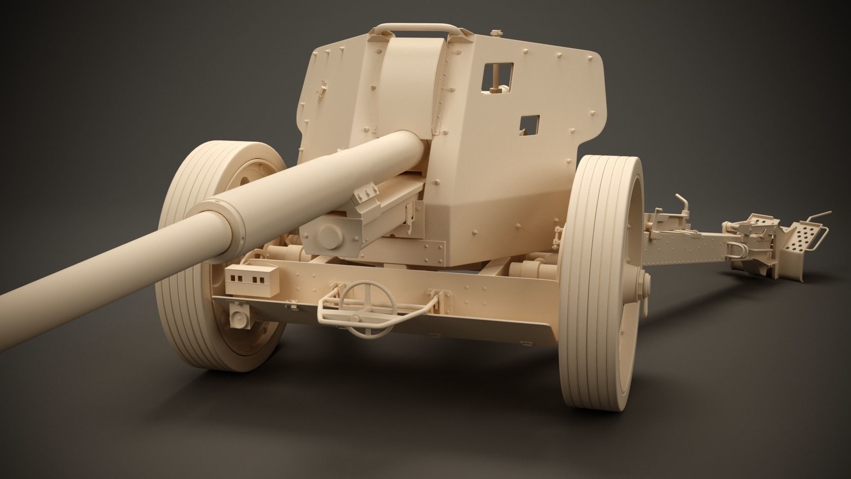 88 mm Pak 4341 3D model | CGTrader
