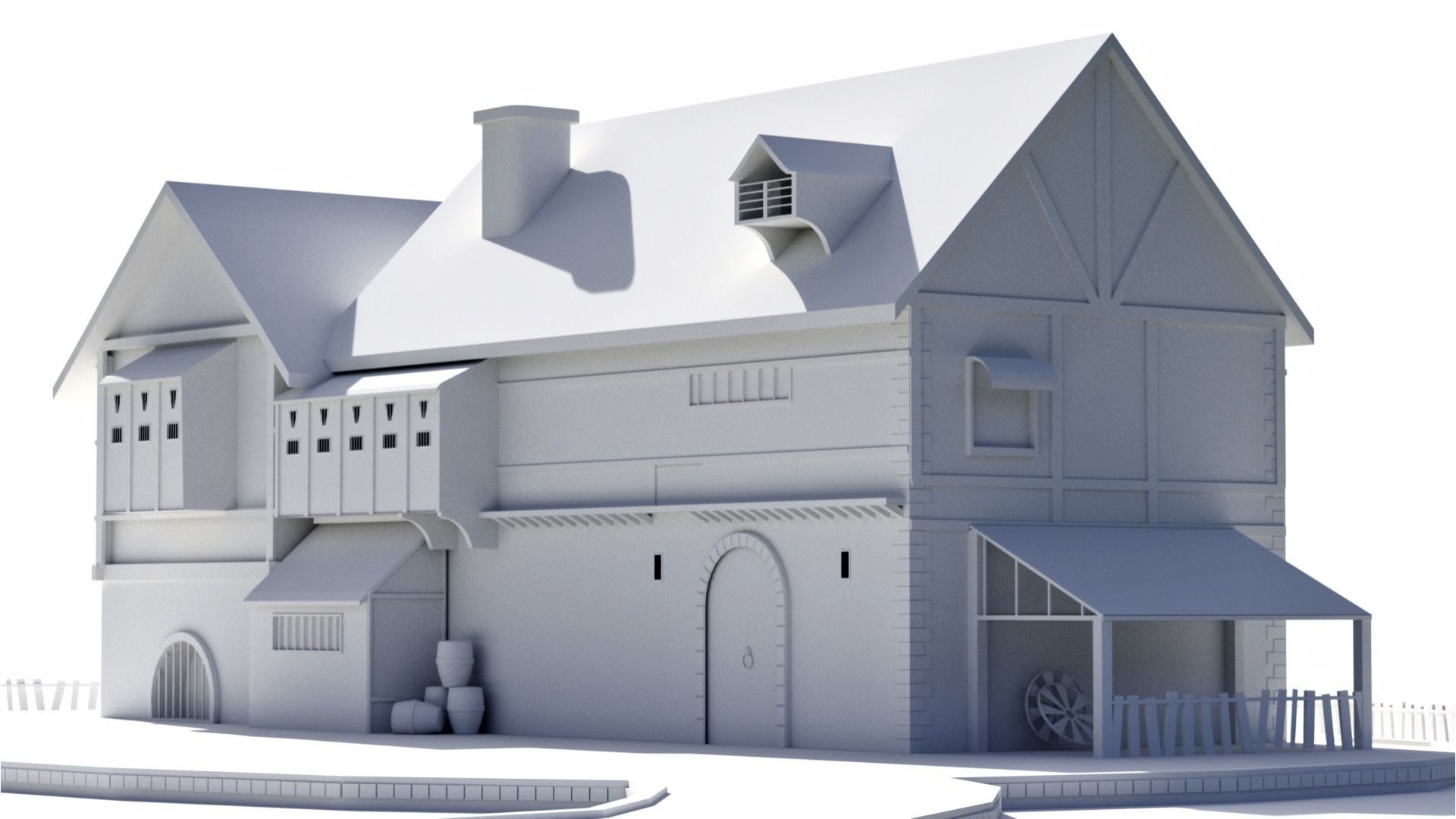 Old house free VR / AR / low-poly 3D model | CGTrader