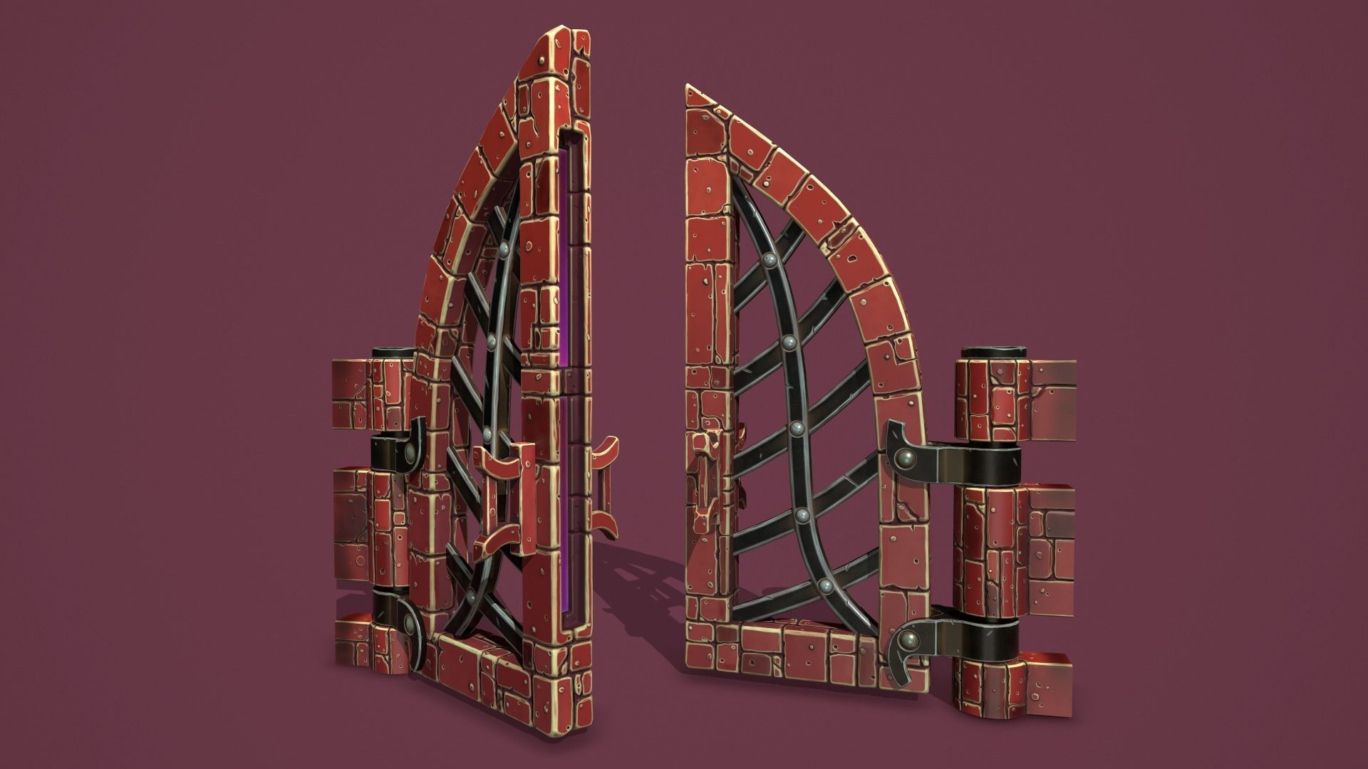 3D model Fantasy door VR / AR / low-poly | CGTrader