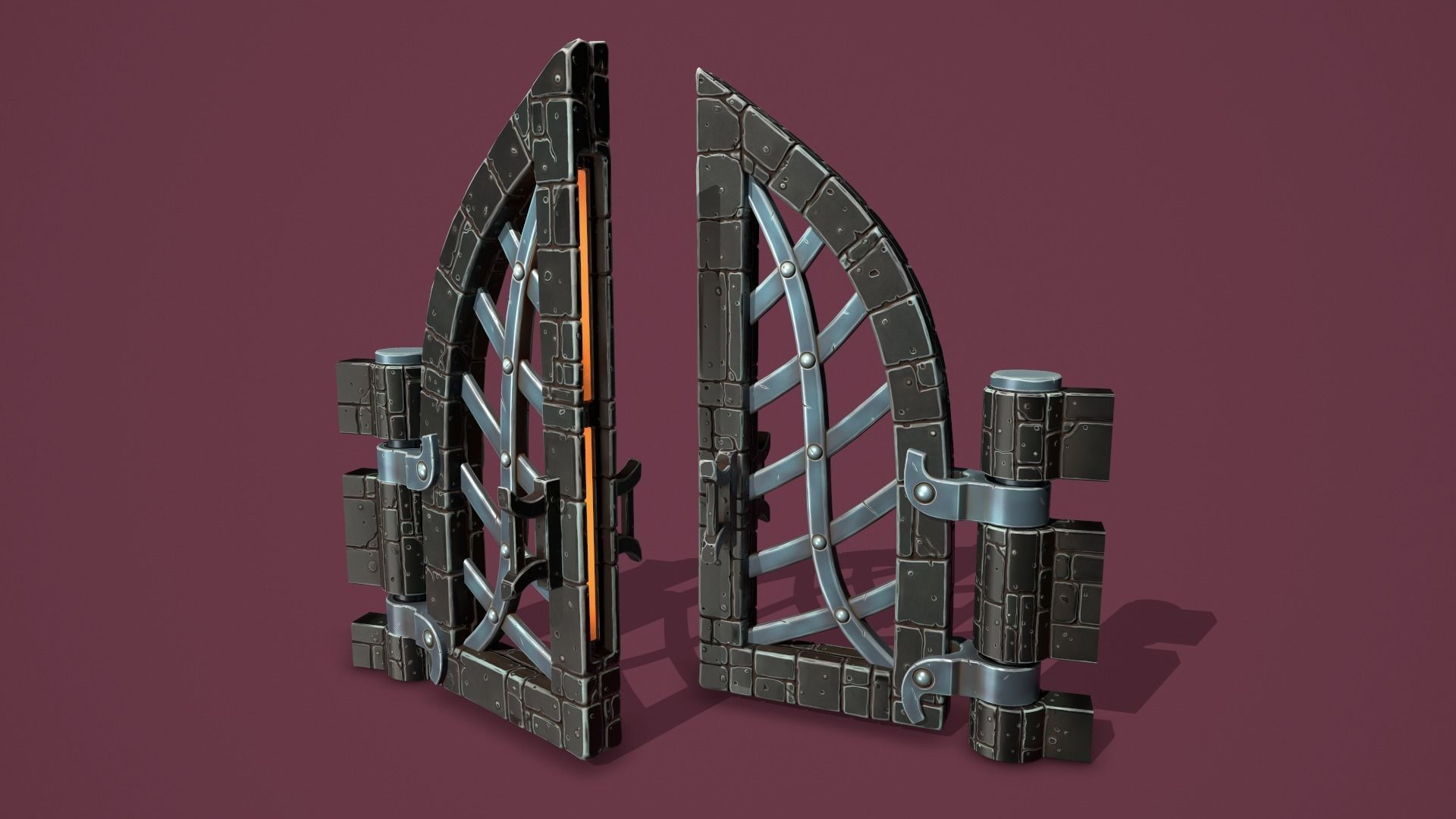 3D model Fantasy door VR / AR / low-poly | CGTrader