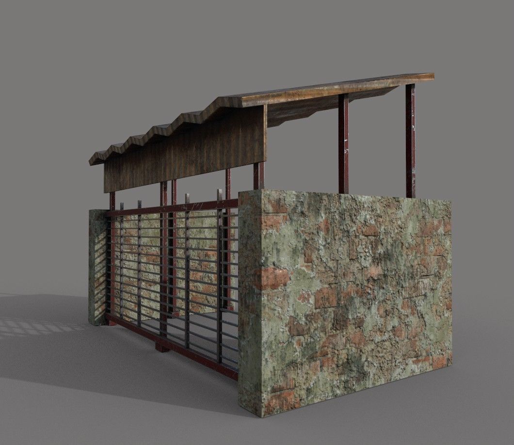 3D model Old Shack PBR VR / AR / low-poly | CGTrader