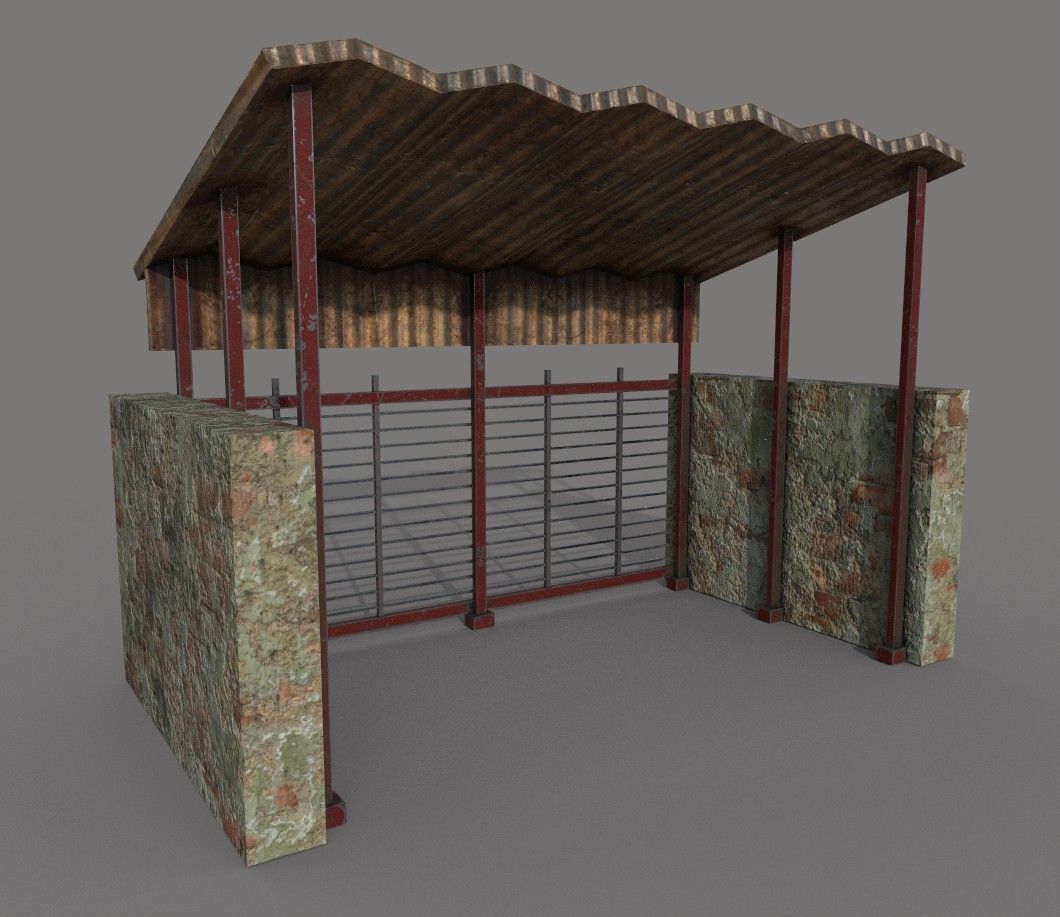 3D model Old Shack PBR VR / AR / low-poly | CGTrader