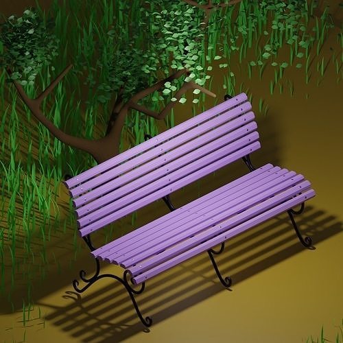 Garden Bench 3D model | CGTrader