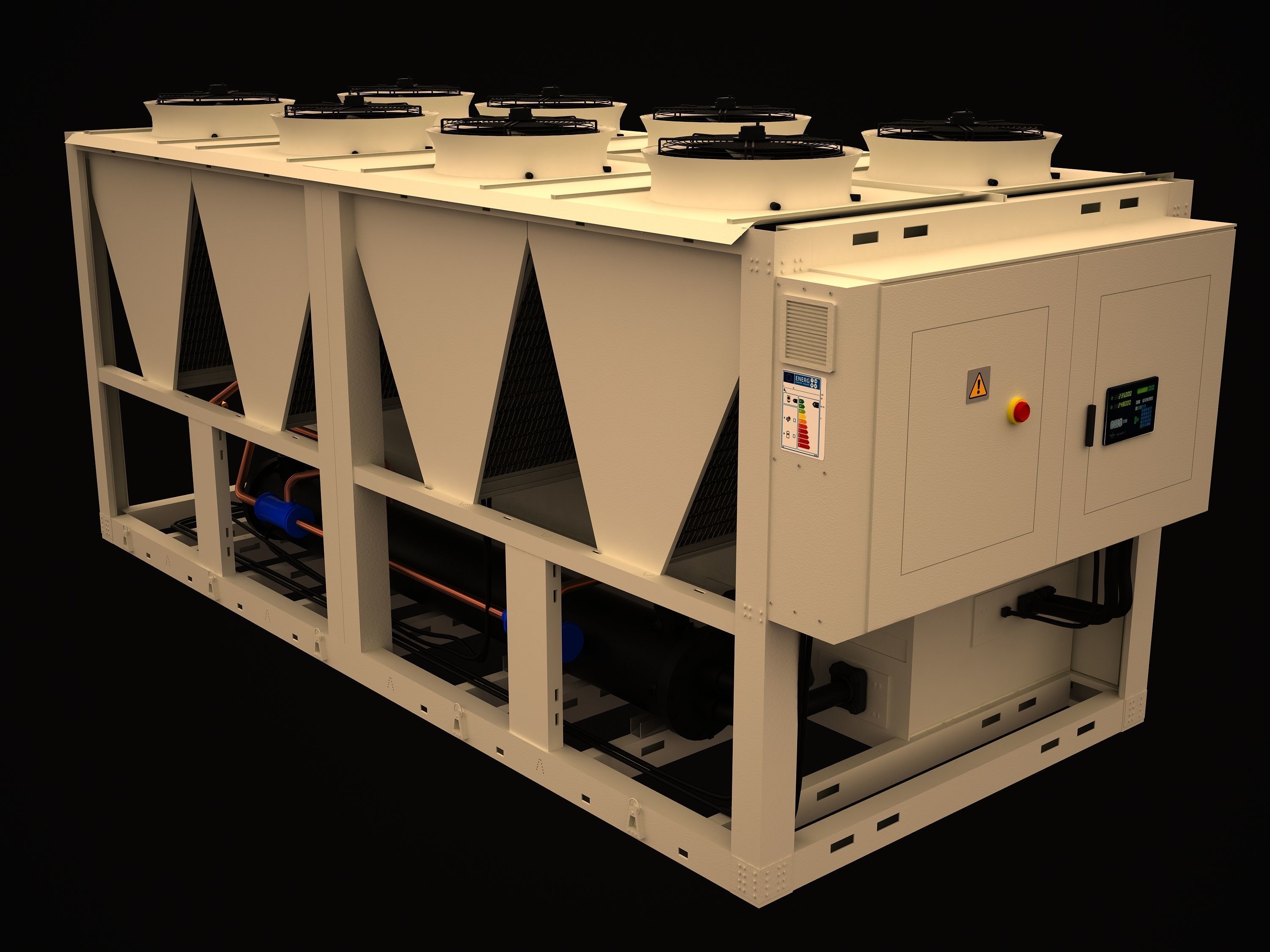 3d chiller air cooling 3D model | CGTrader