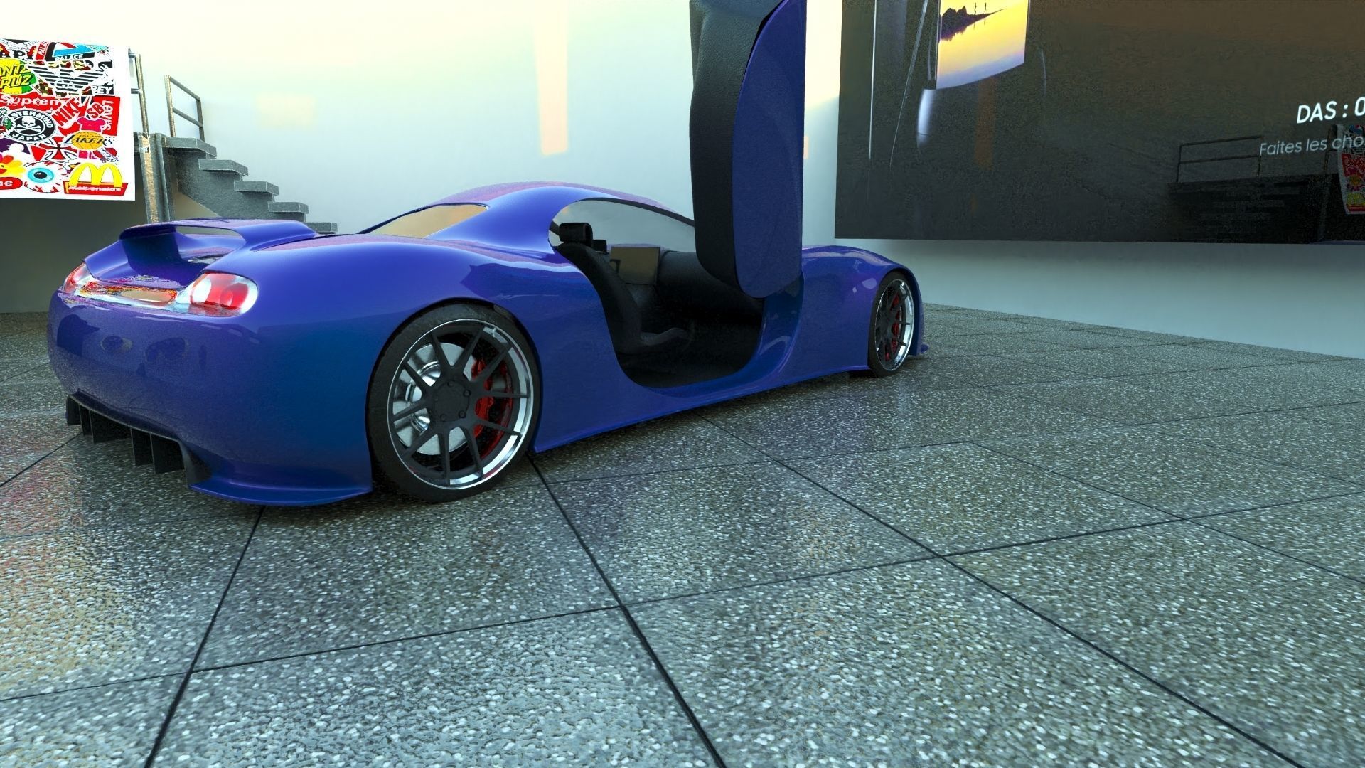 Falcon F1 Electric Concept Car 3D model | CGTrader