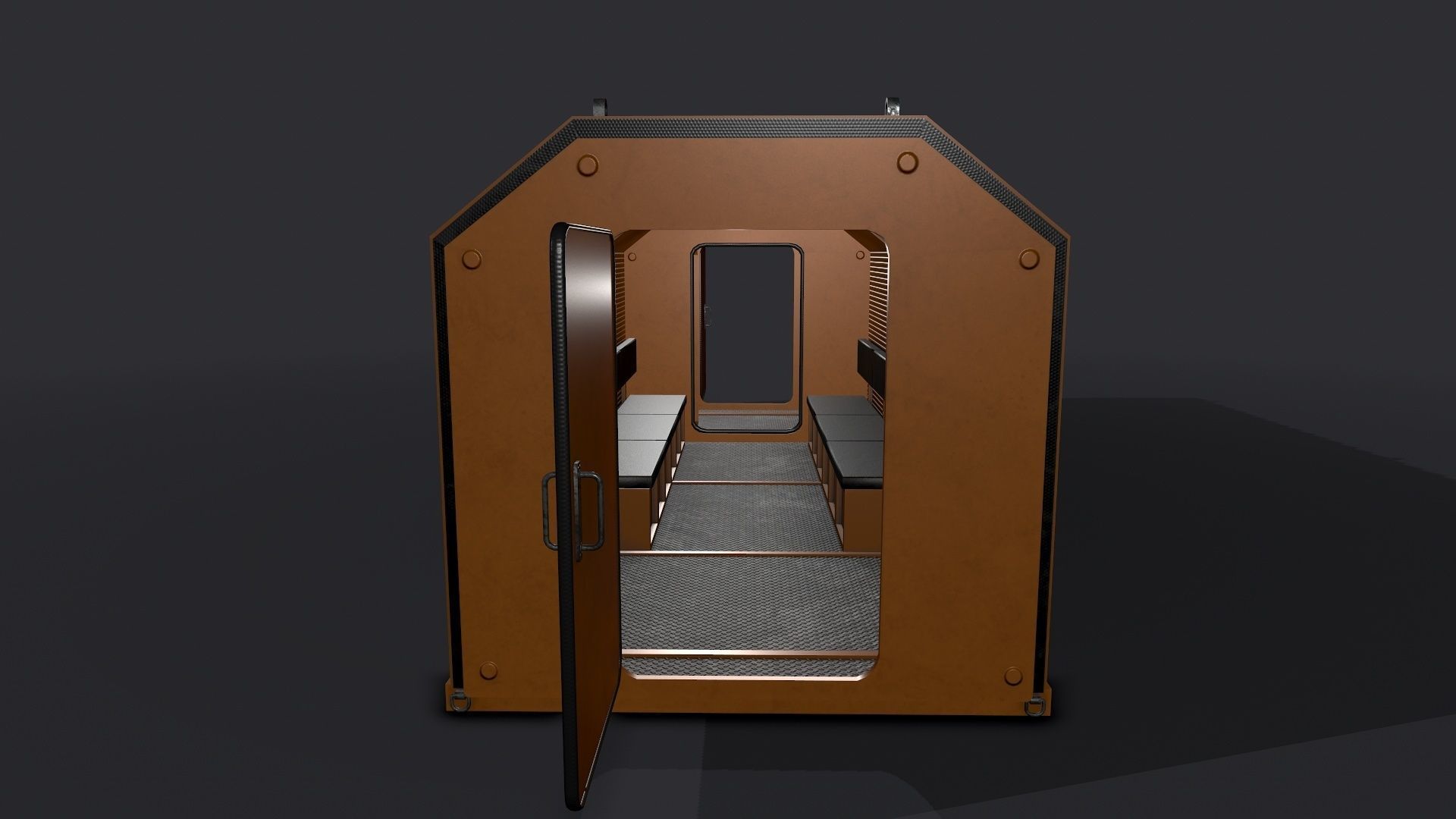 3D model Used Refuge Chamber Container PBR VR / AR / low-poly | CGTrader