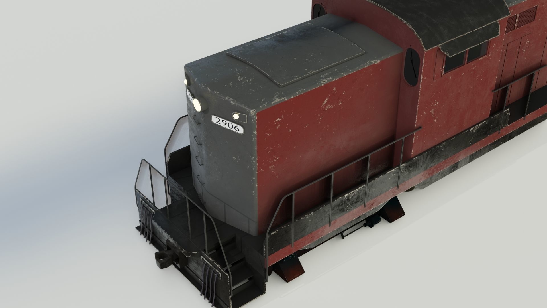 3D Model Collection Two diesel locomotive 3D models VR / AR / low-poly ...