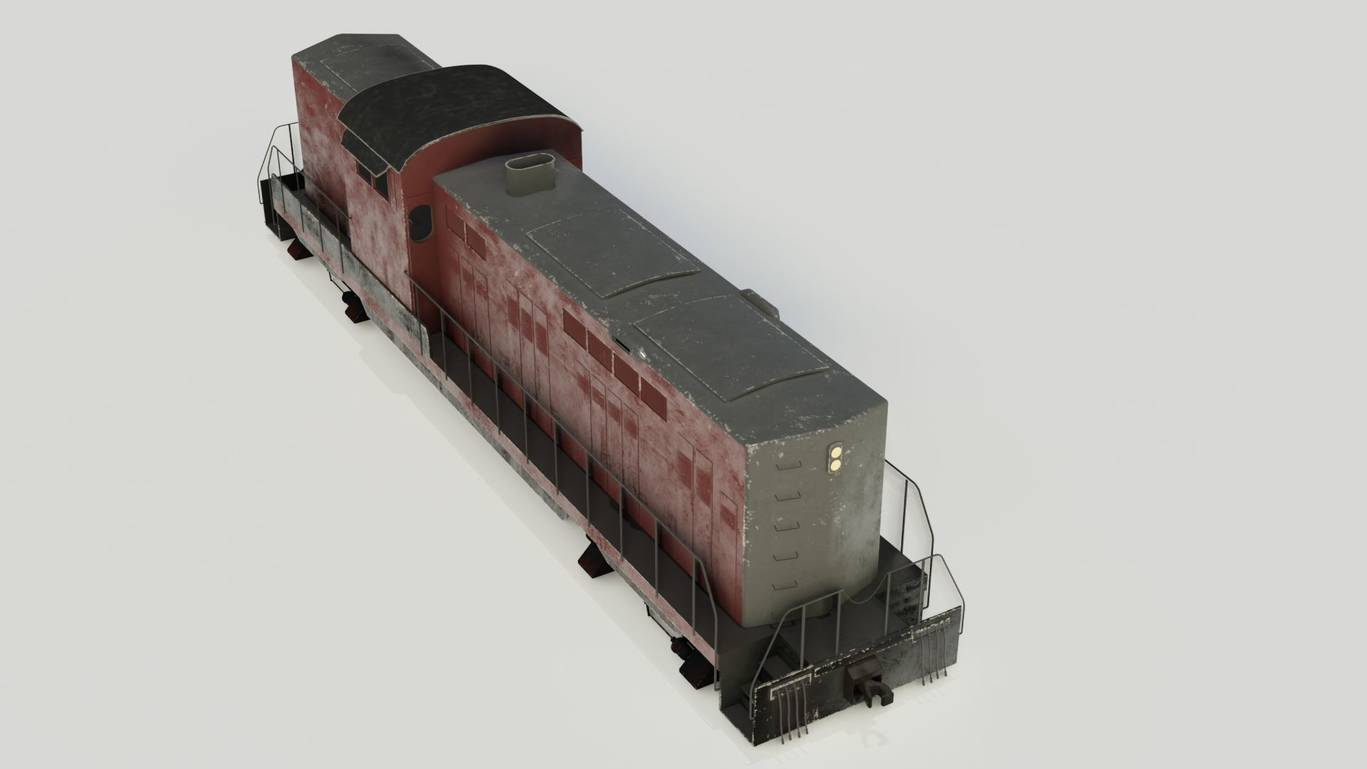 3D Model Collection Two diesel locomotive 3D models VR / AR / low-poly ...