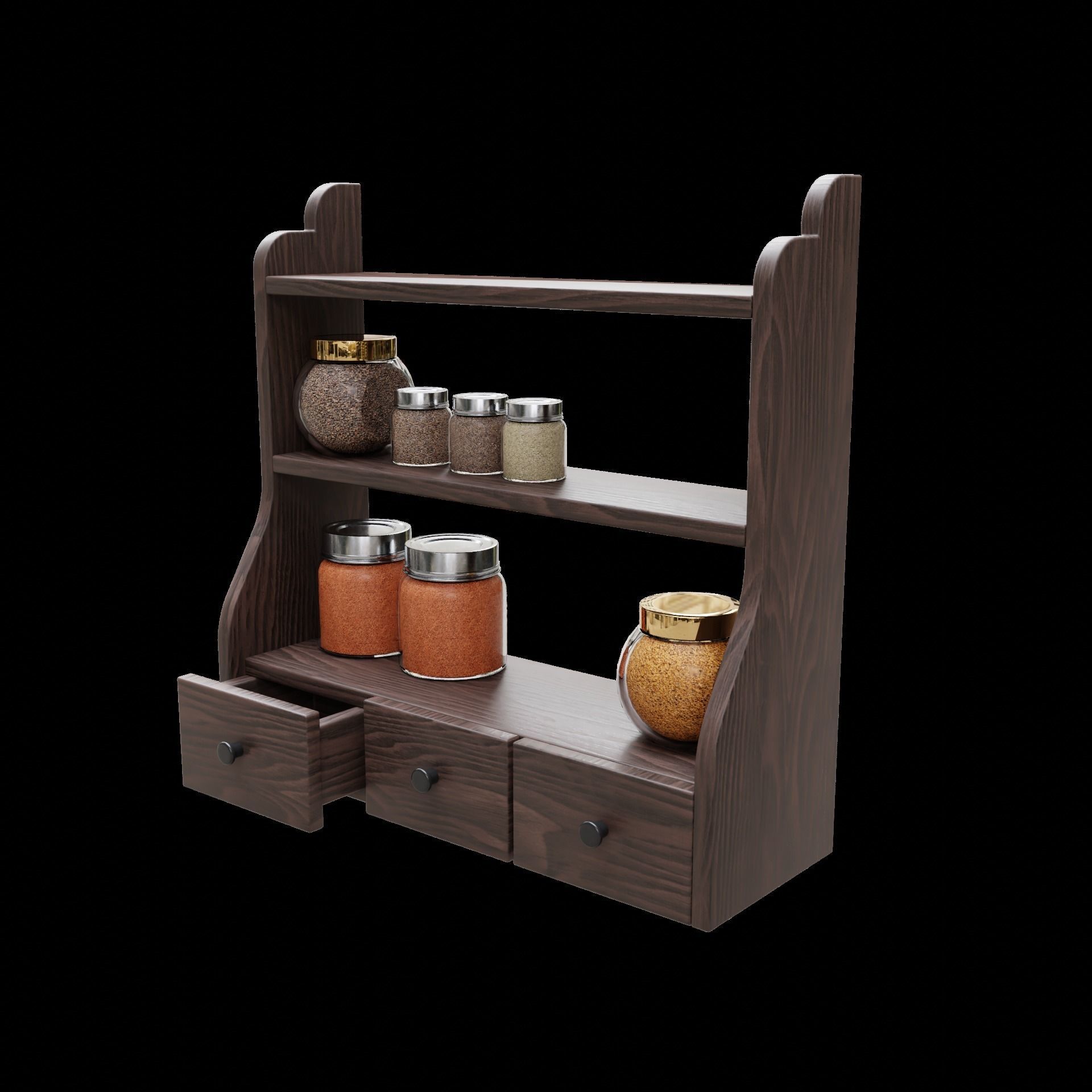 Spice Rack free 3D model | CGTrader