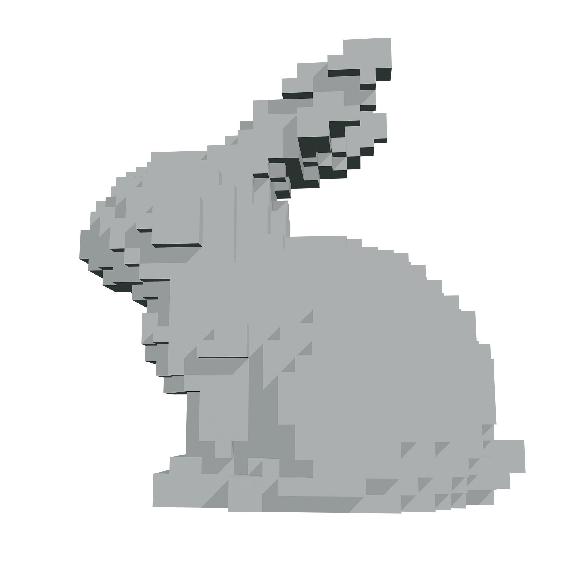 3D model Pixel Rabbit VR / AR / low-poly | CGTrader