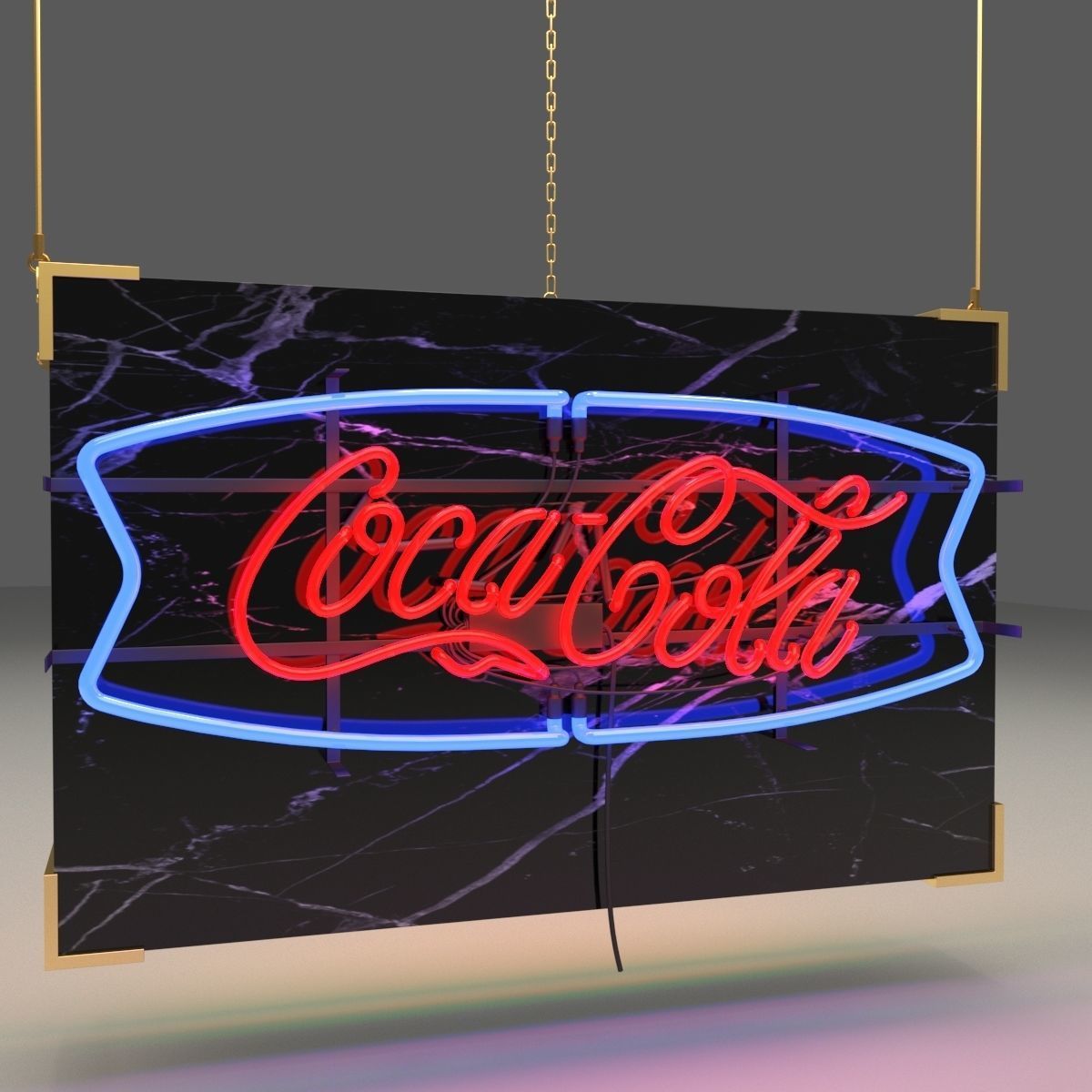 Neon sign 3D model | CGTrader