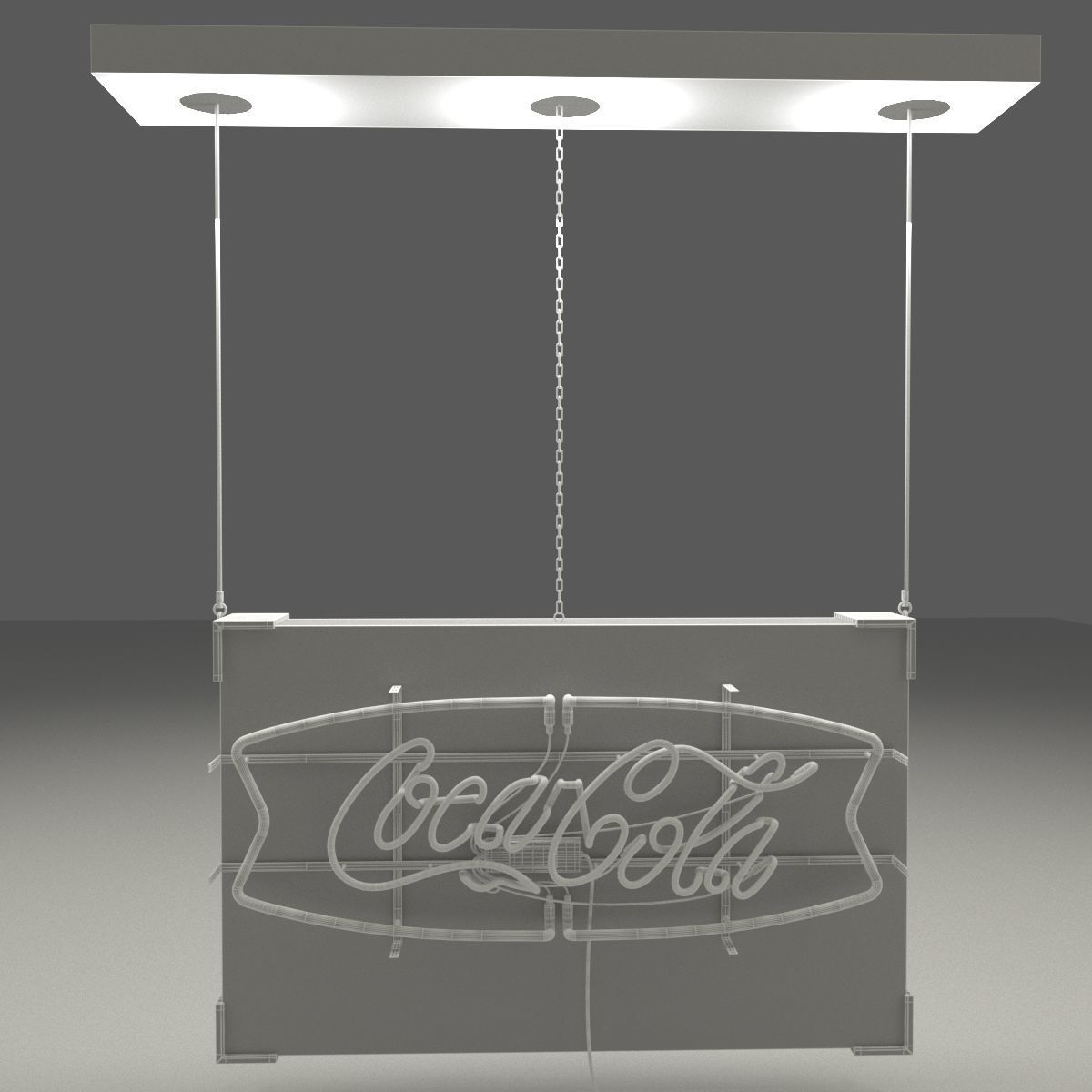 Neon sign 3D model | CGTrader