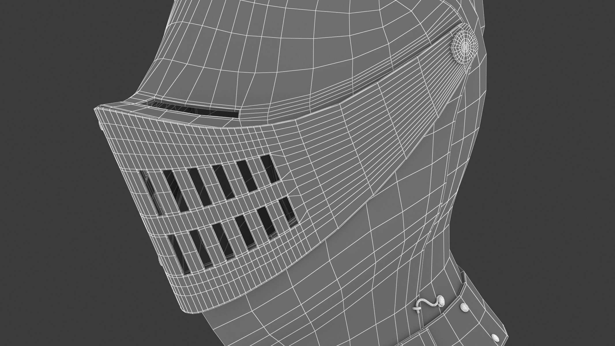 Medieval Knight Armet Helmet 3D model | CGTrader