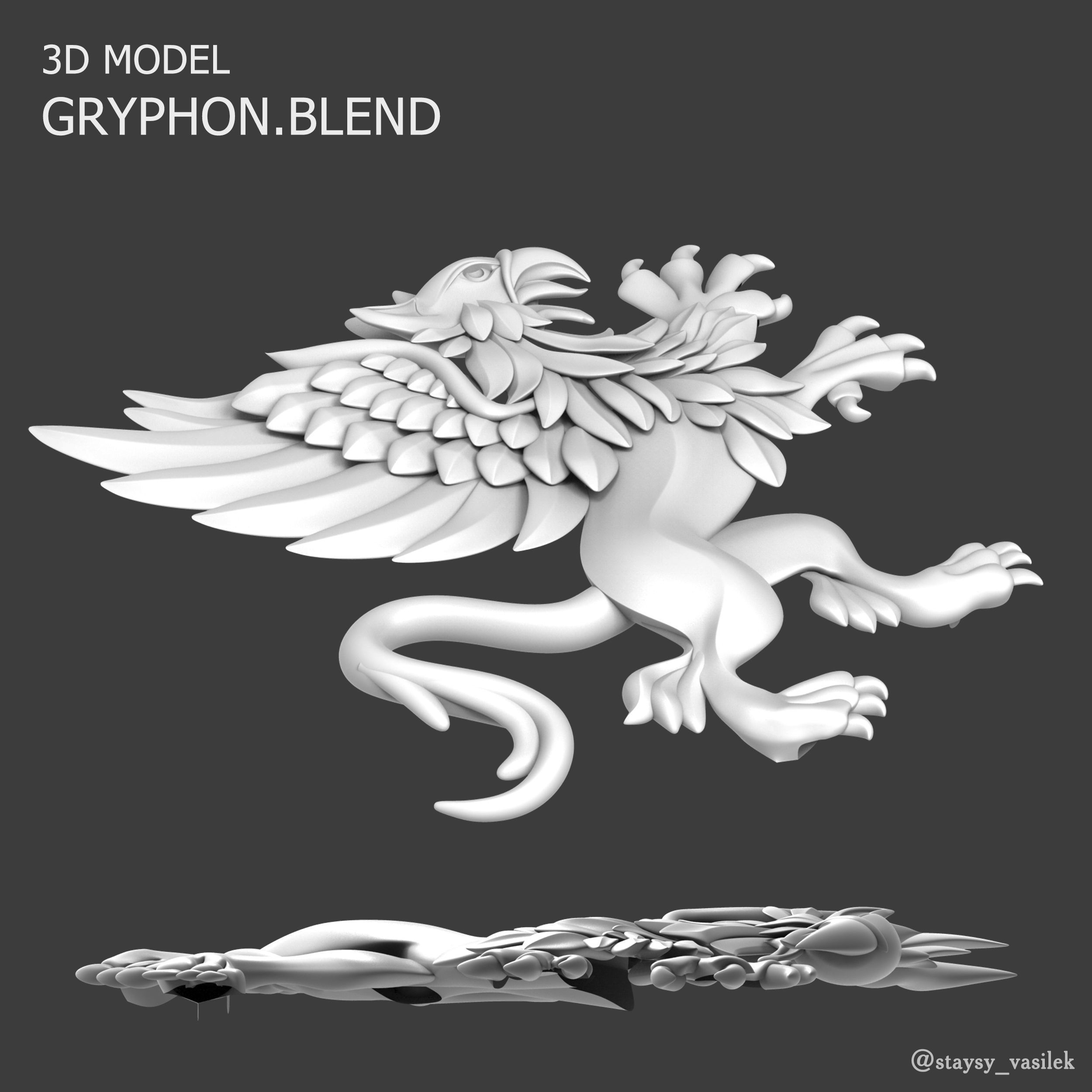 Gryphon cnc 3D model 3D printable | CGTrader