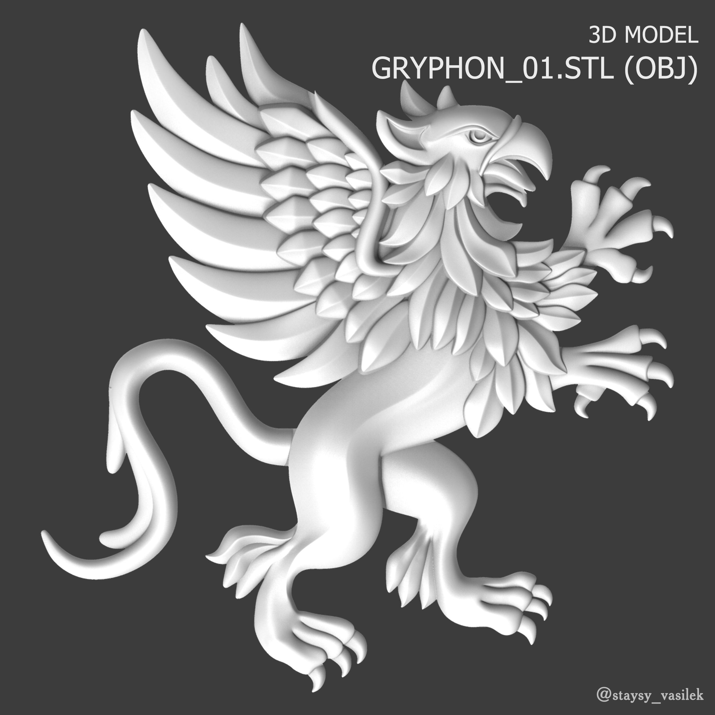 Gryphon cnc 3D model 3D printable | CGTrader